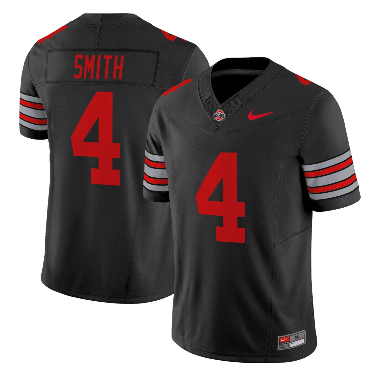 Jeremiah Smith Ohio State Buckeyes Football Black Heritage Stripe ...