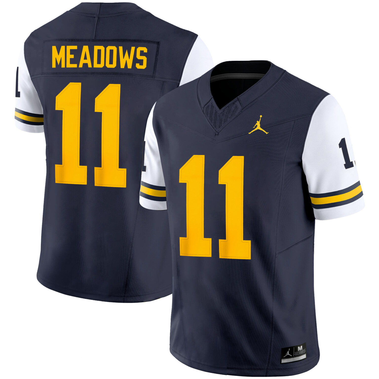 Carter Meadows Michigan Wolverines Football Navy Sleeve Vapor F.U.S.E ...