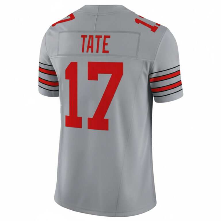 Carnell Tate Ohio State Buckeyes Football Grey Heritage Stripe Vapor F ...