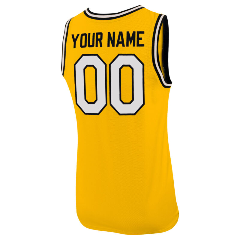 Custom Missouri Tigers Basketball Gold Alternate Jersey