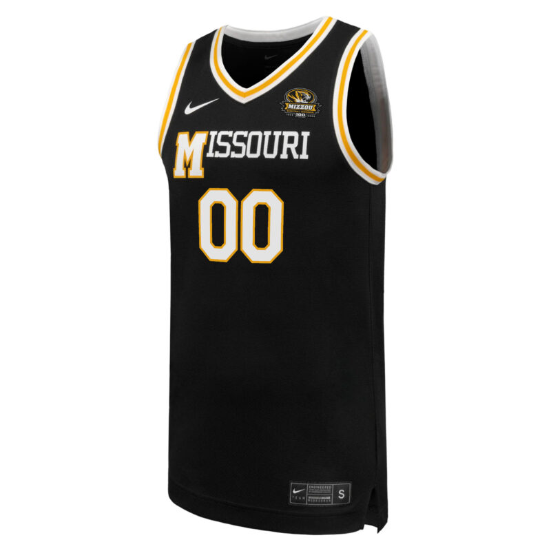 Custom Missouri Tigers Basketball Black Retro Jersey